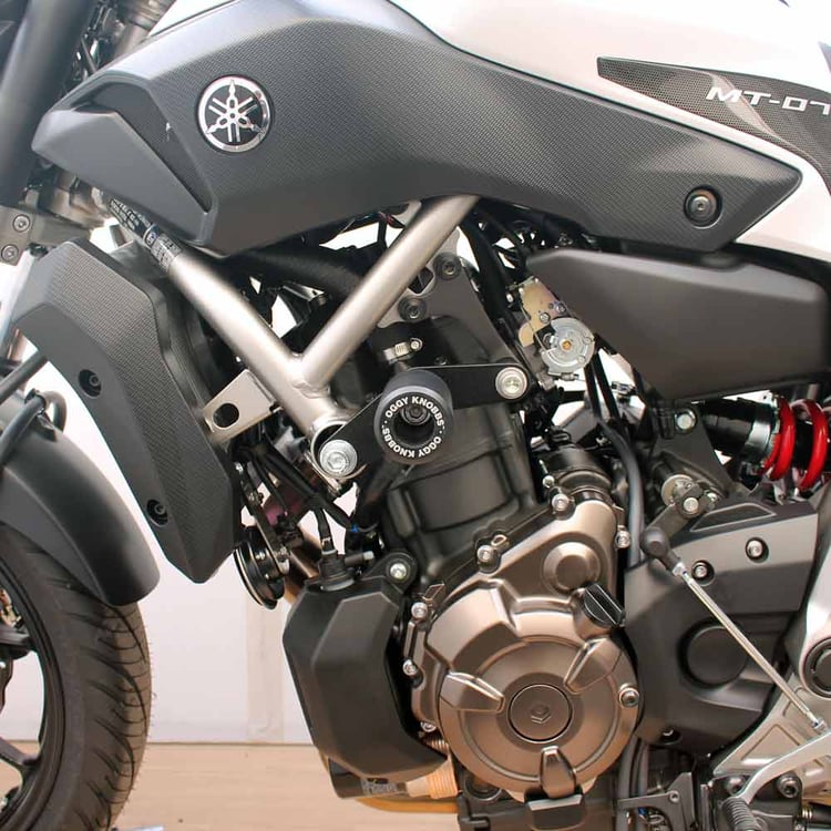 Oggy Knobbs Yamaha MT-07/XSR700 14-22 Black Frame Slider Kit (Steel ...