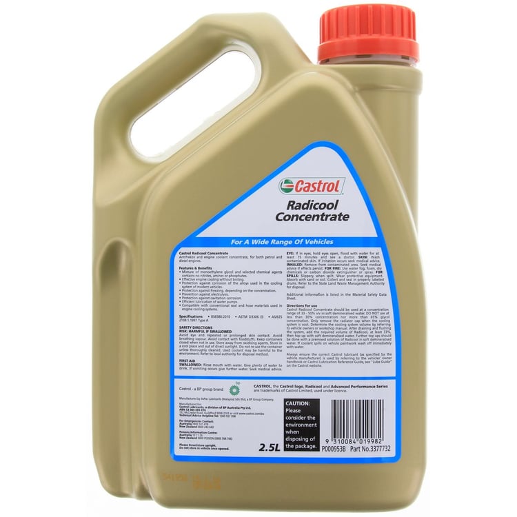 Castrol Radicool Concentrate Coolant - 2.5L