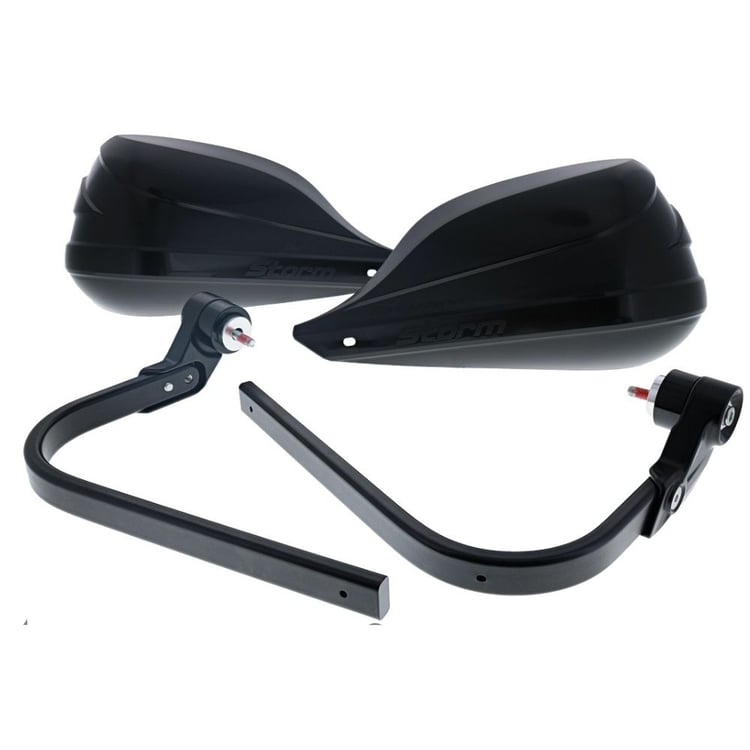 Barkbusters Threaded Black Single Point Bar End Mount Storm Handguard